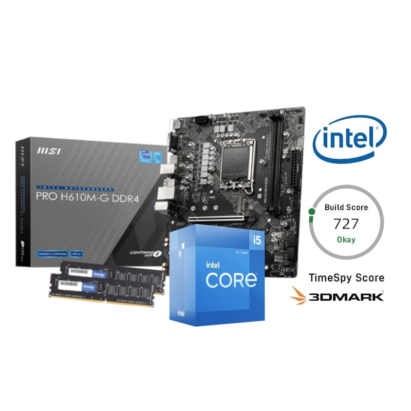 PCBuilder Intel Core i5-12400 LEVEL UP Core Upgrade Kit – GeekyTec
