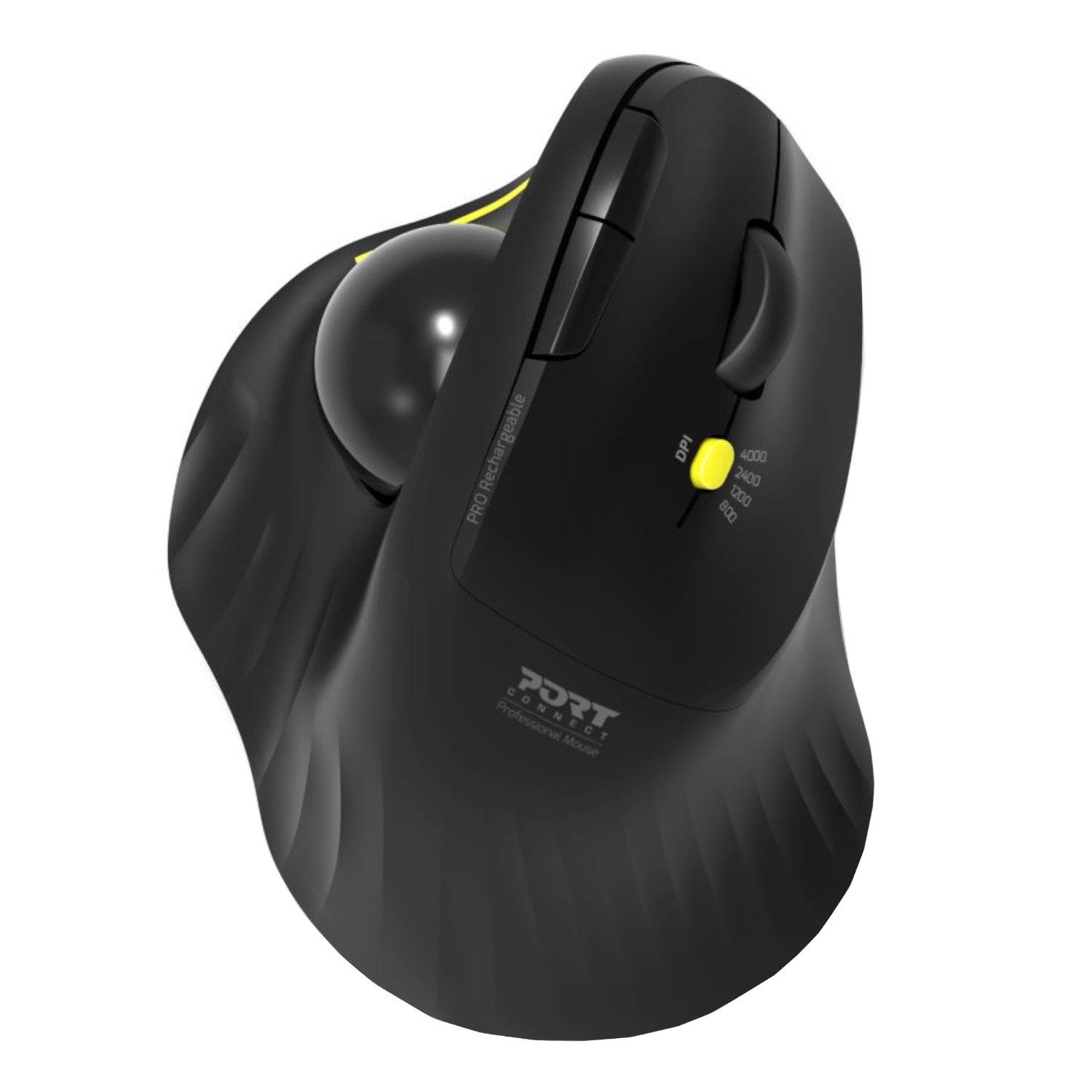Port Connect Bluetooth + Wireless Rechargeable Ergonomic Trackball ...