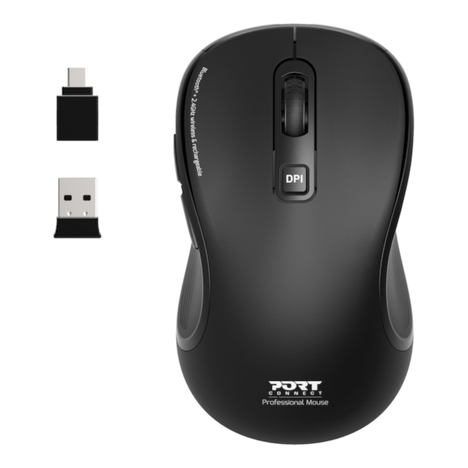Port Connect Essential Bluetooth Wireless Rechargeable Mouse – GeekyTec